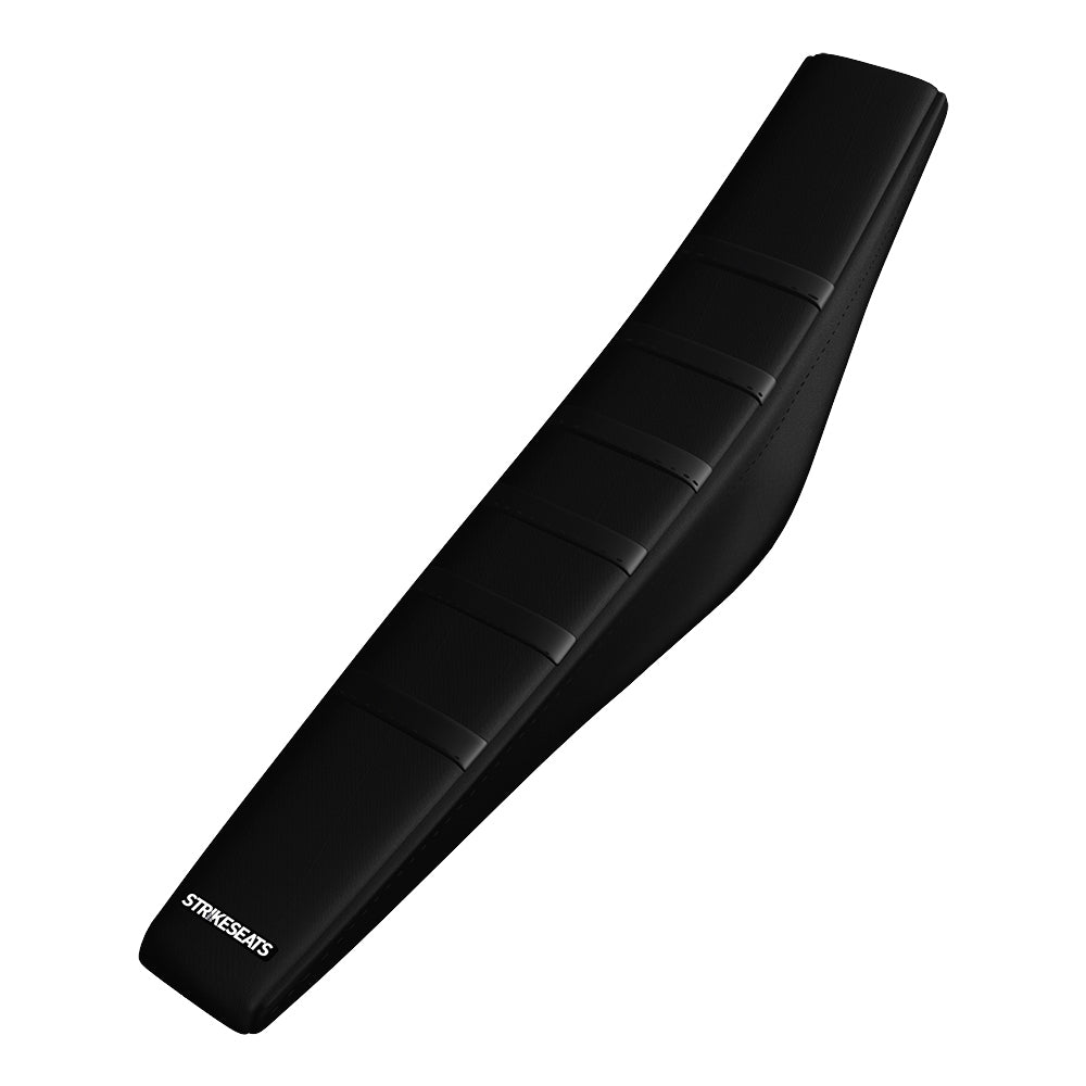 Suzuki RM125 89-92 /RM250 89-92 BLACK/BLACK/BLACK Gripper Ribbed Seat ...